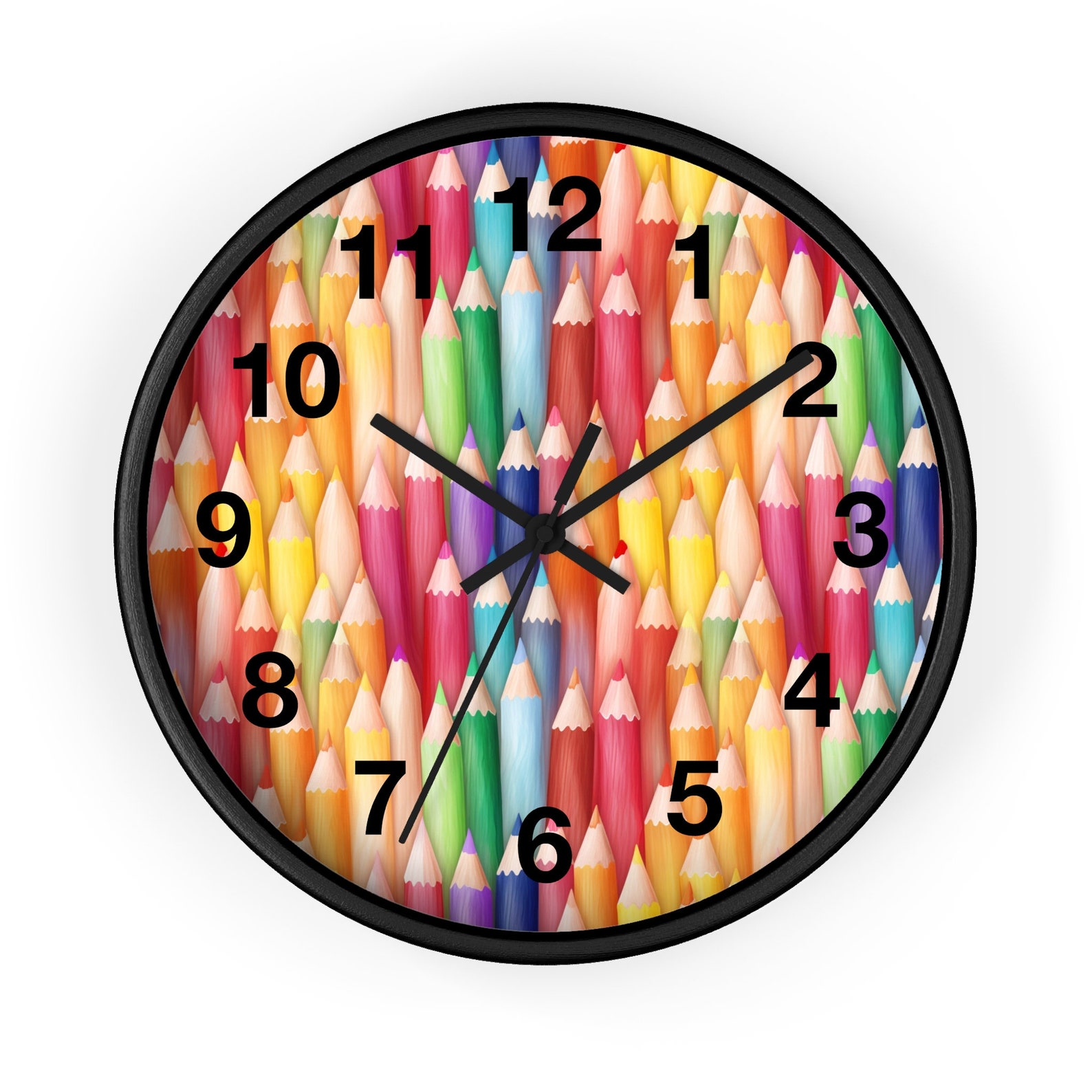 Classroom Wall Clock, Teacher Appreciation, Pencil Wall Clock ...