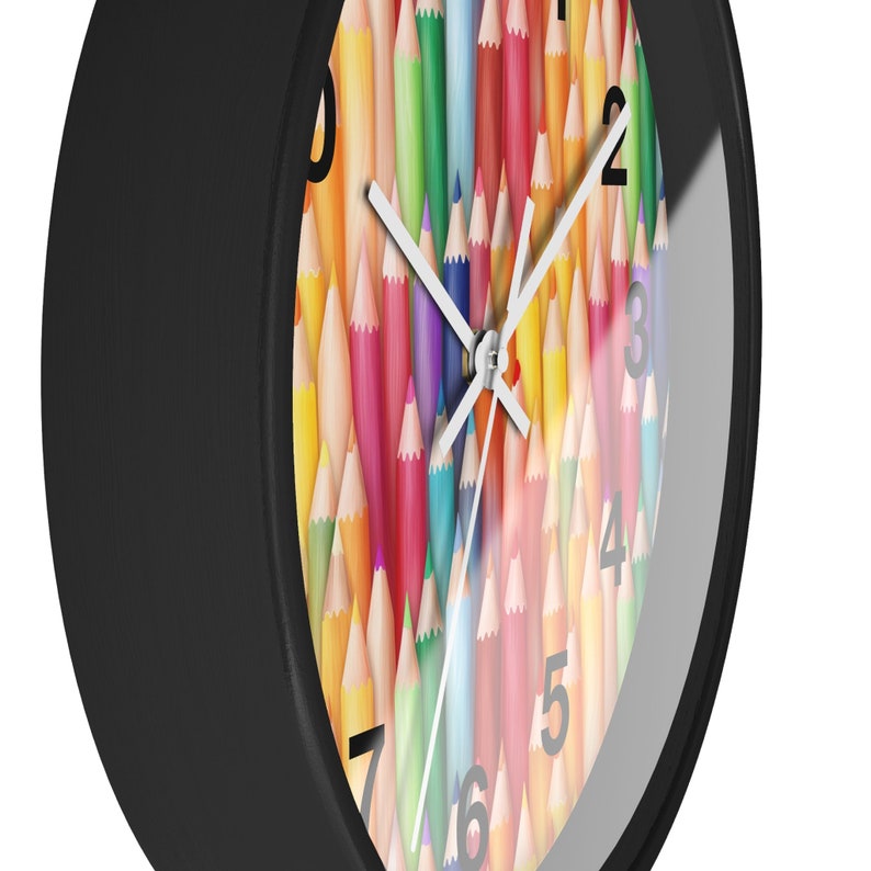 Classroom Wall Clock, Teacher Appreciation, Pencil Wall Clock ...