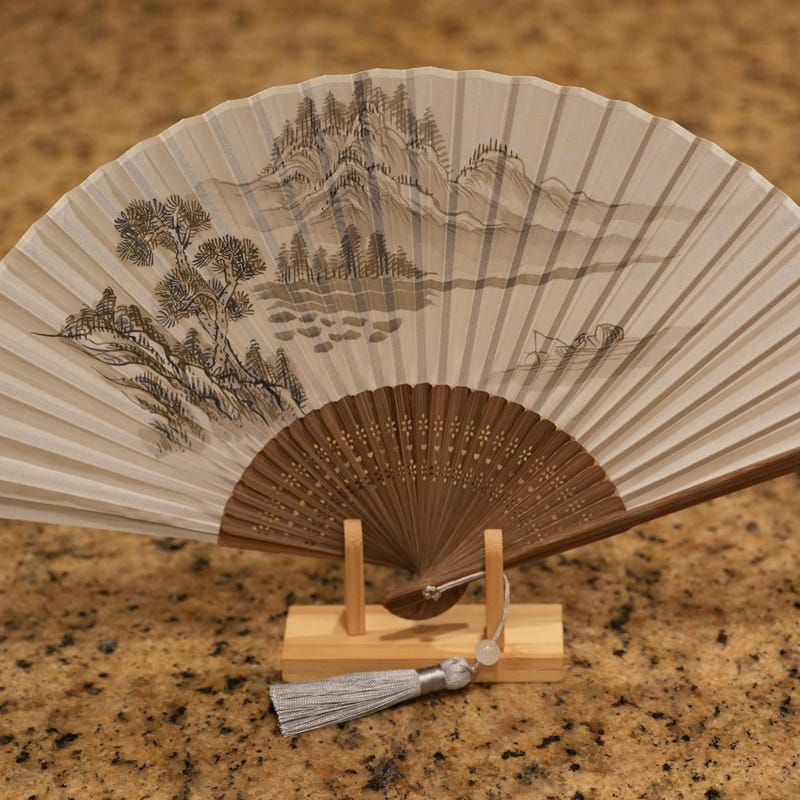 Silk Fan - Etsy