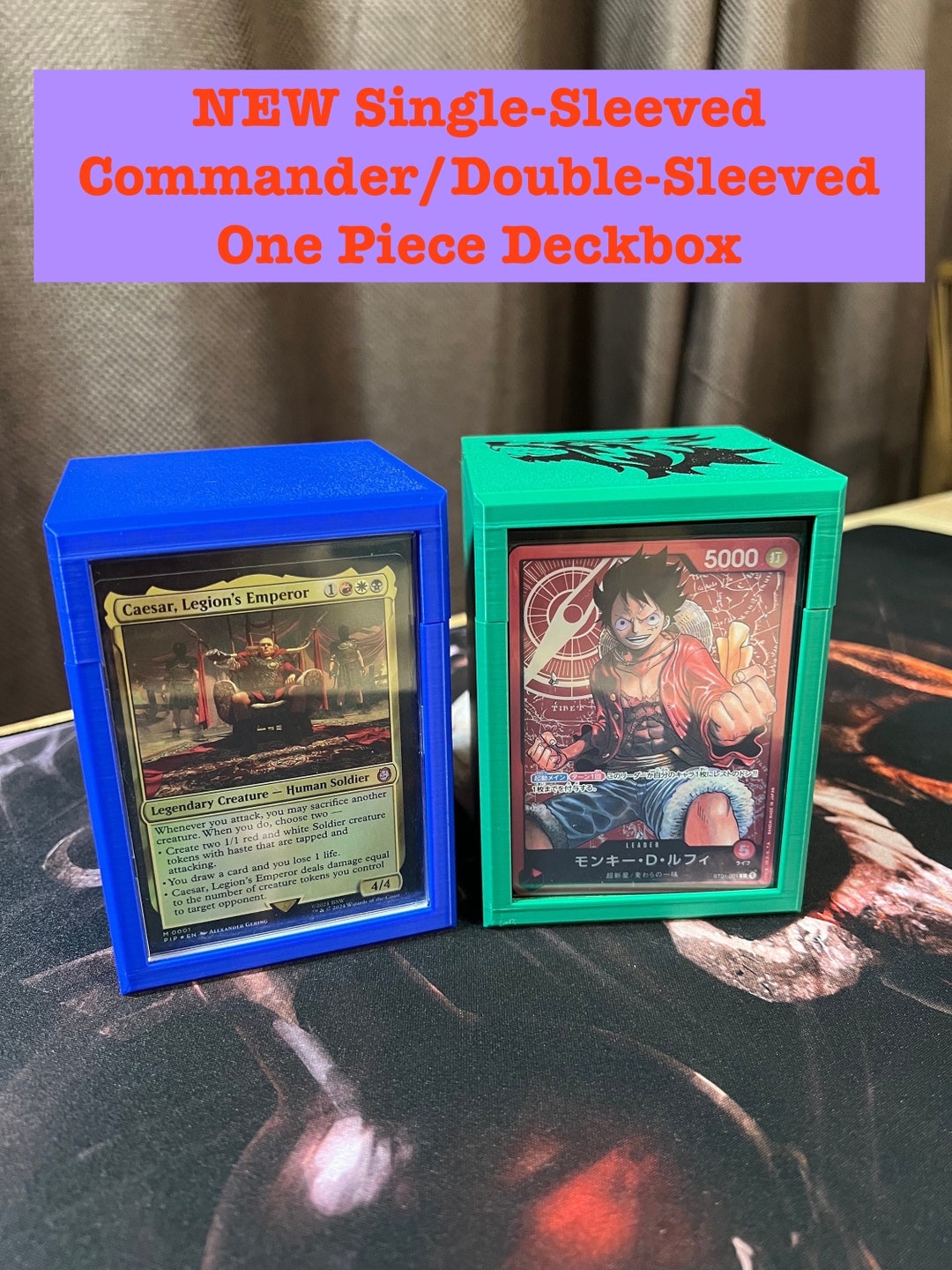Single-sleeved Commander/double-sleeved One Piece Deckbox - Etsy