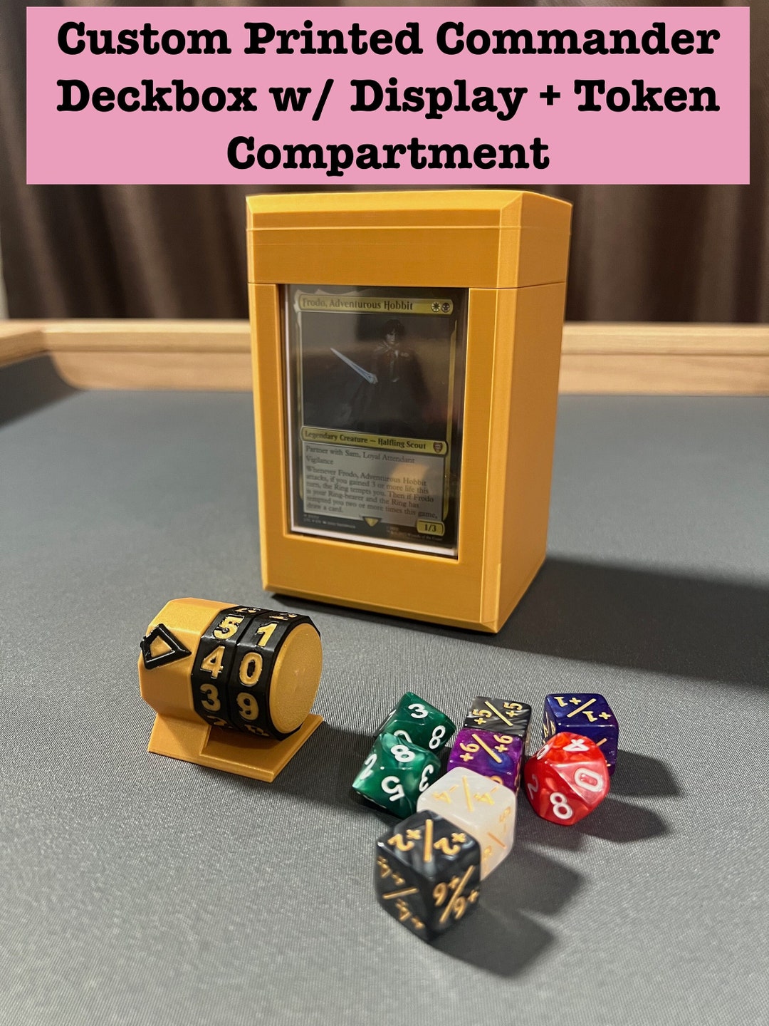 Commander Display Deck Box With Token Tray - Etsy