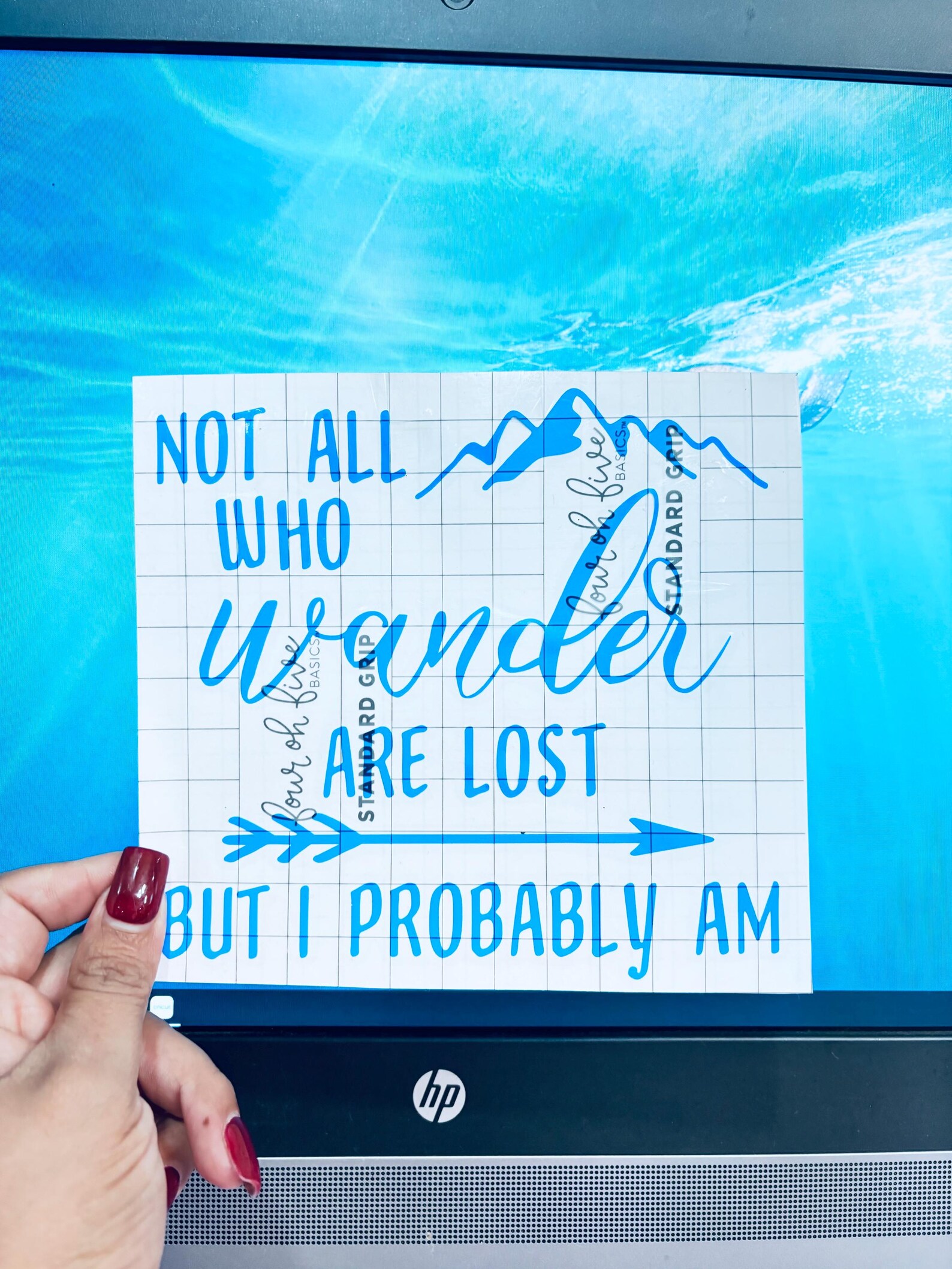 Not All Who Wander Are Lost but I Probably Am, Decal, Vinyl Decal ...