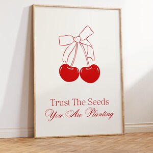 Digital Wall Art Print Trendy Cherry Design Printable Artwork for Home ...