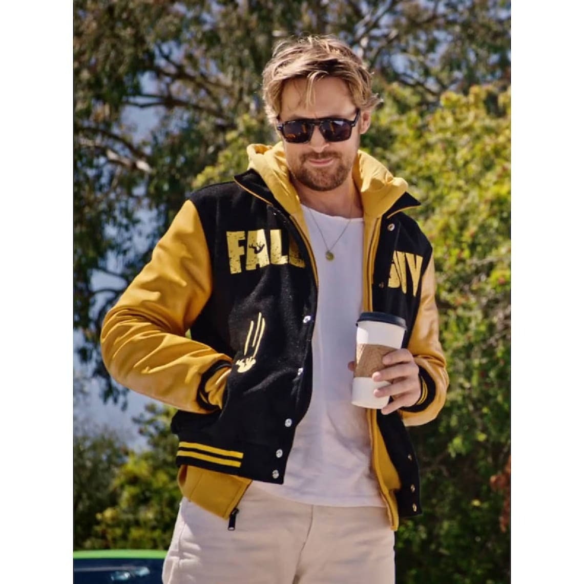 Handmade Ryan Gosling's the Fall Guy Bomber Jacket in Black and Yellow ...