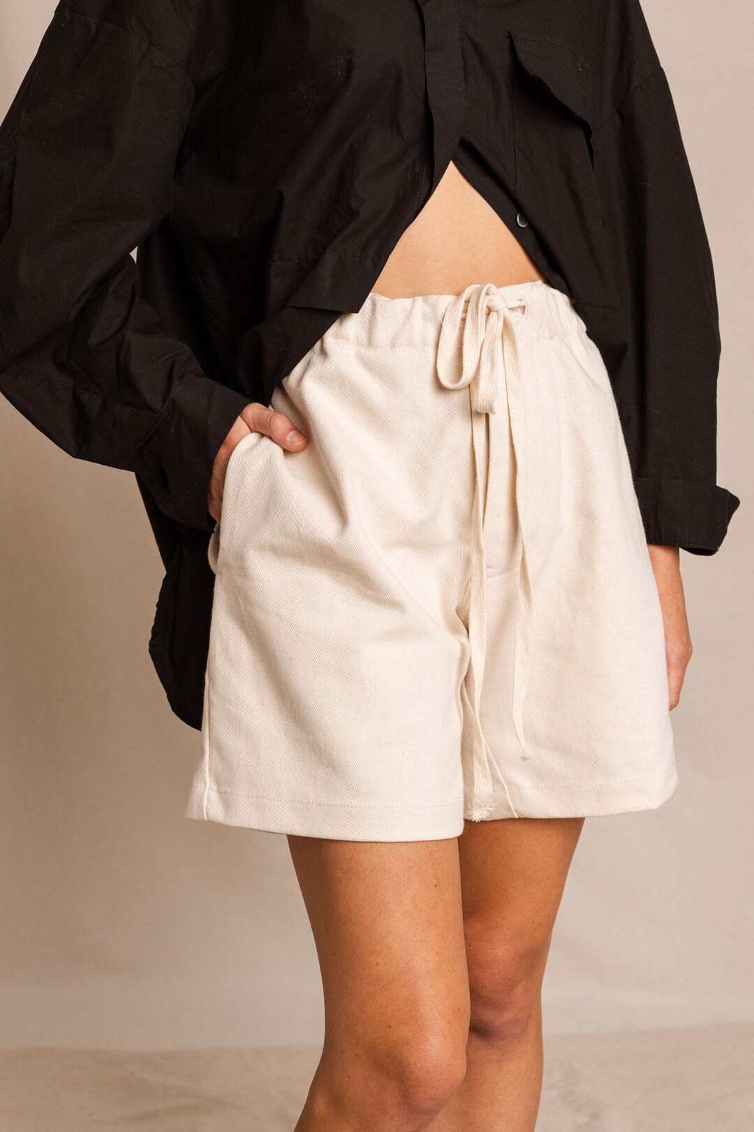 Workwear Short Sewing Pattern PDF – DIY Shorts Pattern With On-seam ...