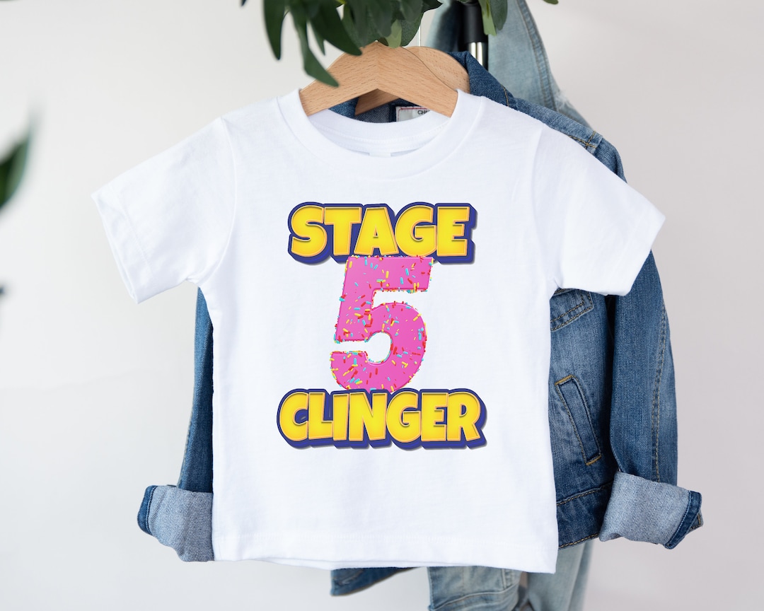 Stage Five Clinger, Kids Tee, Toddler Youth Cute Funny Graphic Print Shirt, Babydoopy, Youth Tee ...