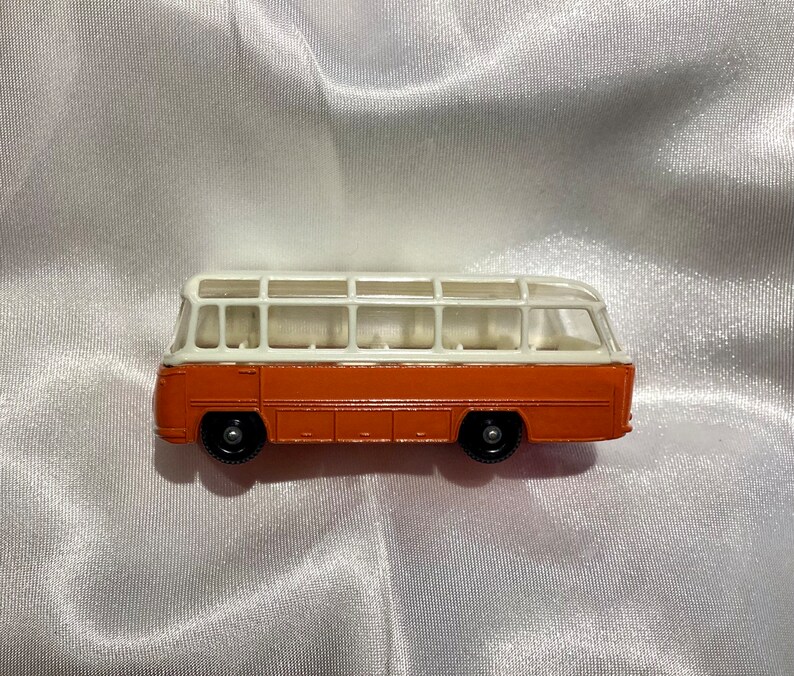 Vintage Matchbox Mercedes Coach Bus Orange & White No. 68 Lesney 1960's ...