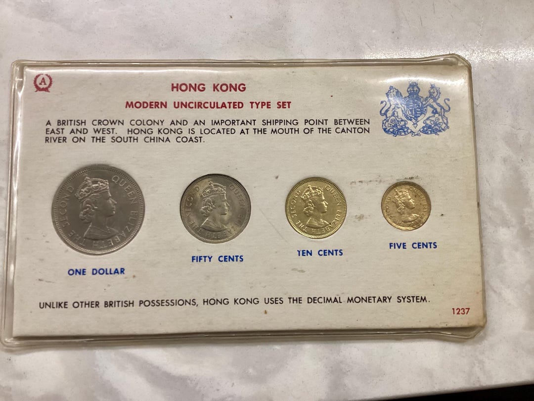 1960-1966 HONG KONG | UNC 4 Coin Type Set #1237. Nice Find! - Etsy