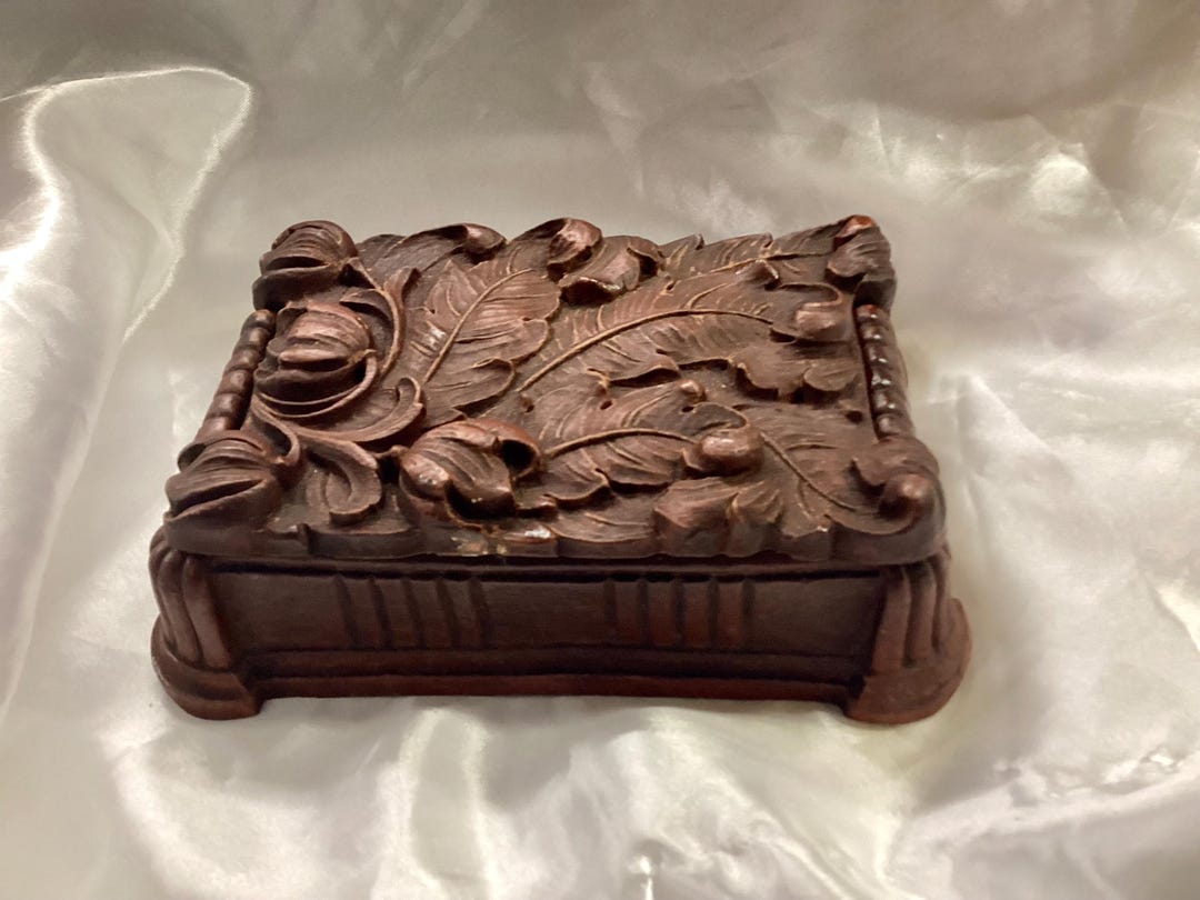Vintage Syroco Wood Cigarette Box. Trinket Box. Good Condition. - Etsy