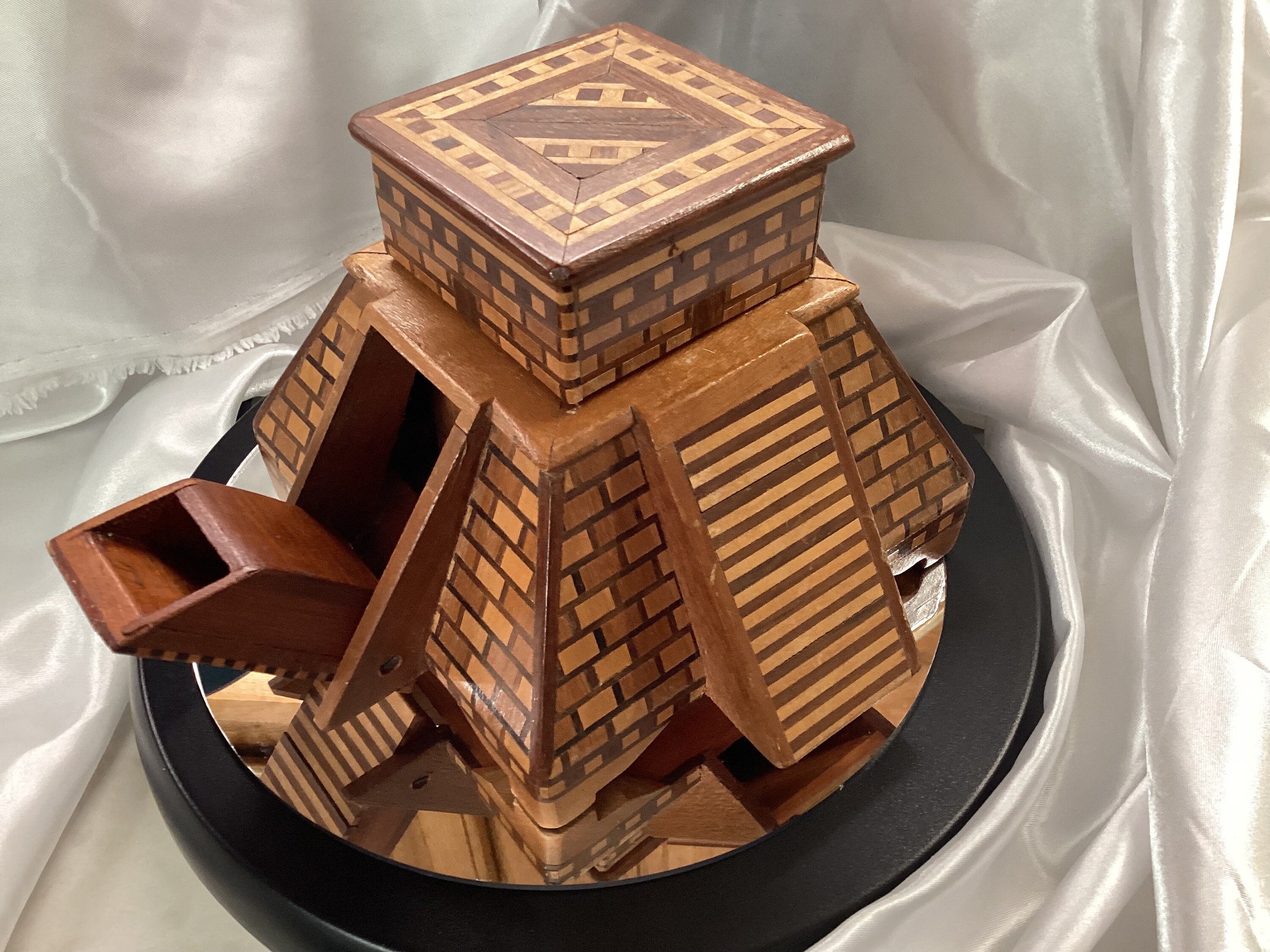 Mechanical Cigarette Dispenser Box With Marquetry Inlay. Must See - Etsy