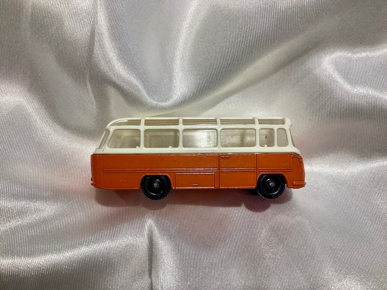 Vintage Matchbox Mercedes Coach Bus Orange & White No. 68 Lesney 1960's ...