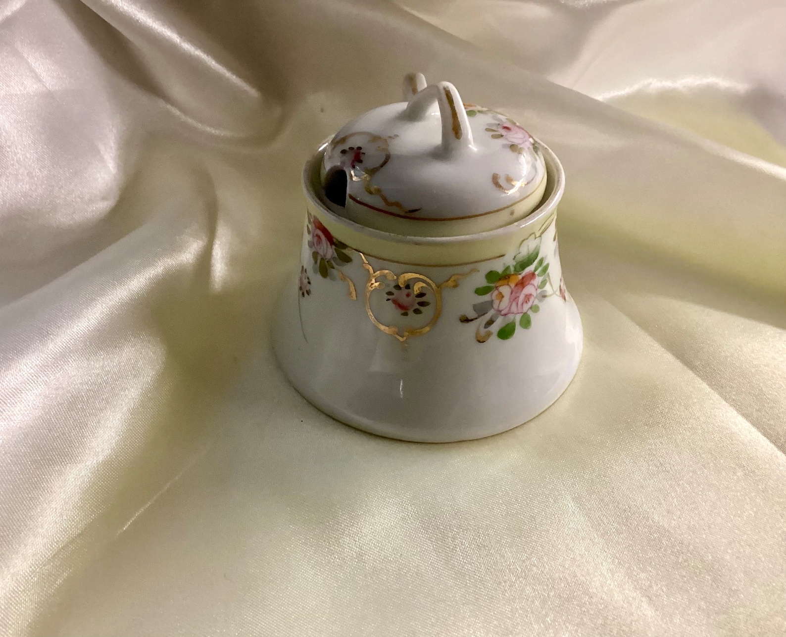 Meito Hand-painted Vintage Floral China Pattern Salt Cellar - Etsy