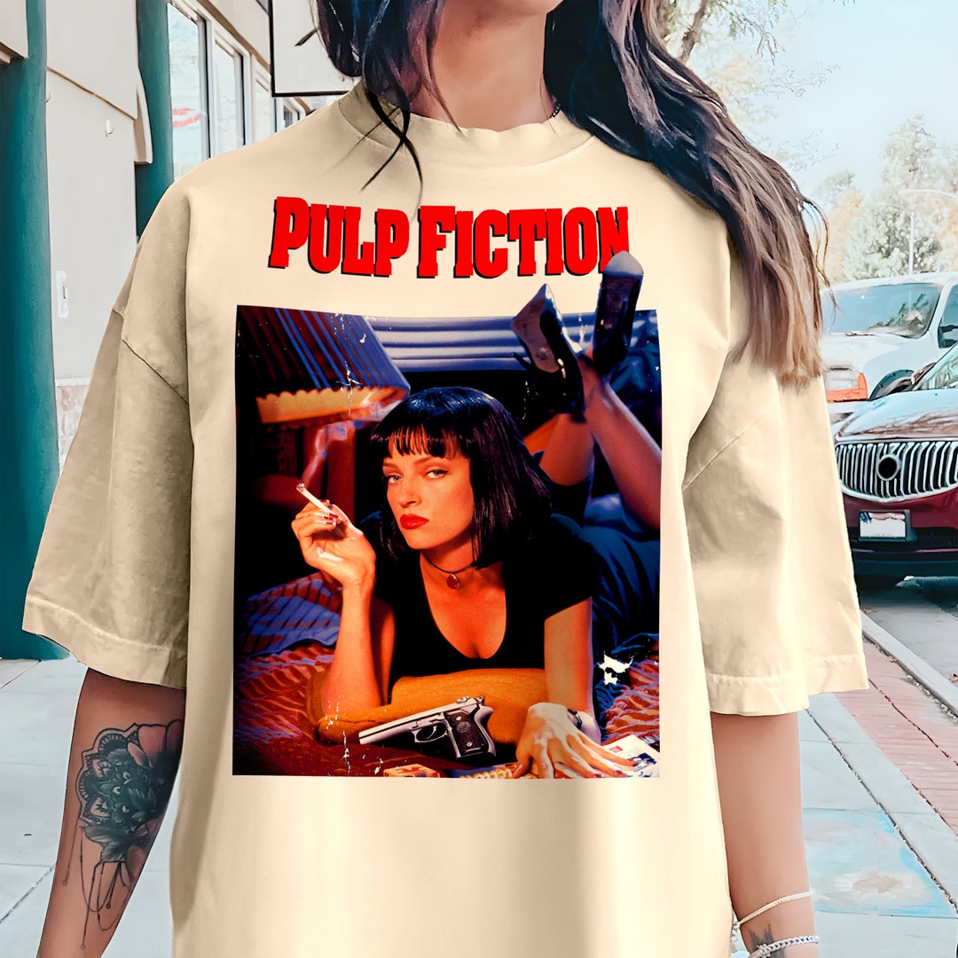 Pulp Fiction V1 Movie Poster Classic Movie Unisex T Shirt All Sizes S ...