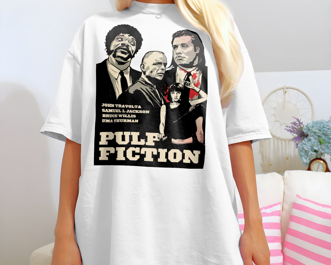 Pulp Fiction V12 Movie Poster Classic Movie Unisex T Shirt All Sizes S ...