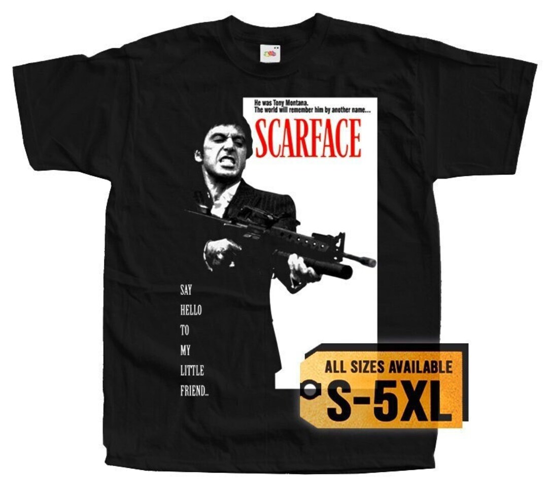 Scarface V2 Poster Men T Shirt All Sizes S-5XL - Etsy