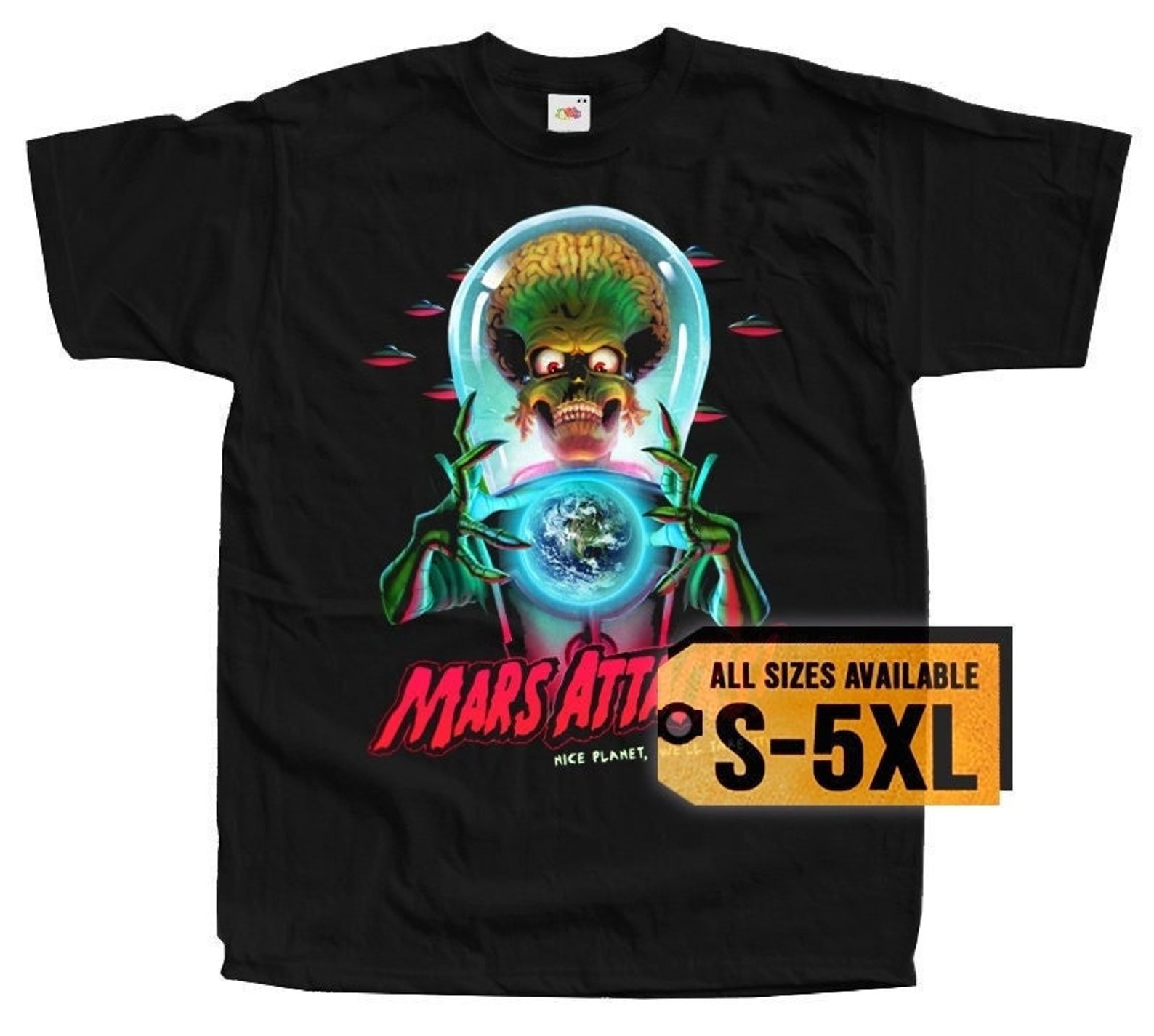 Mars Attacks V3 Poster Men T Shirt All Sizes S-5XL - Etsy