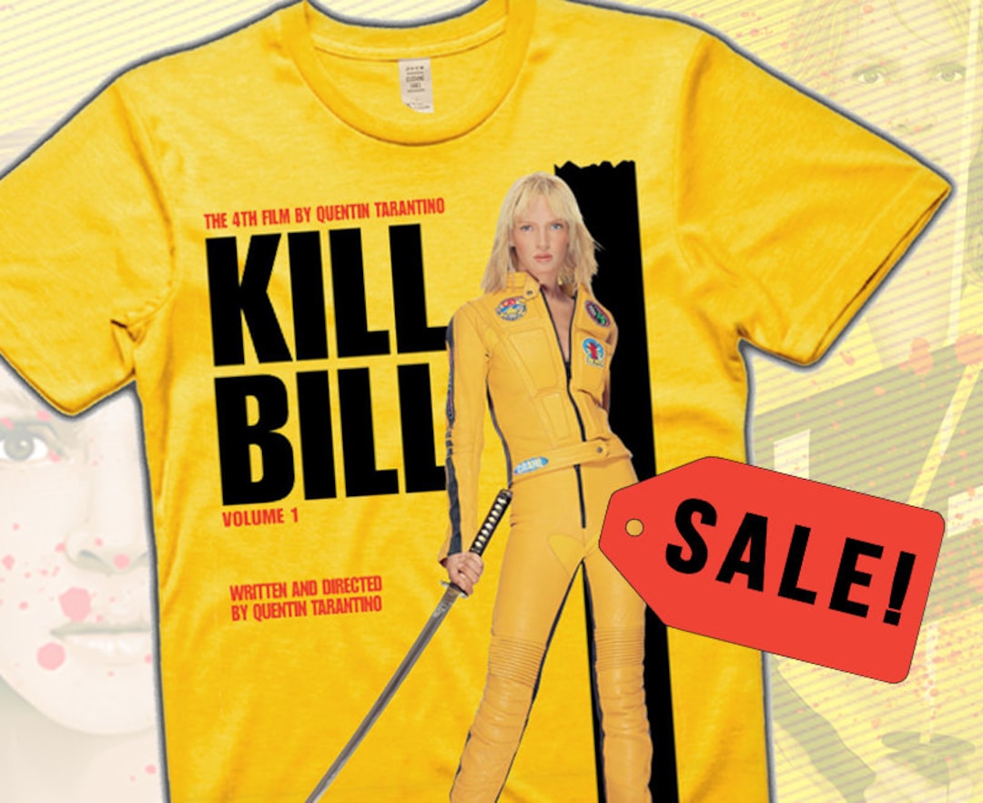 Hot Sale Kill Bill V36 Movie Poster Unisex Yellow T Shirt All Sizes S ...