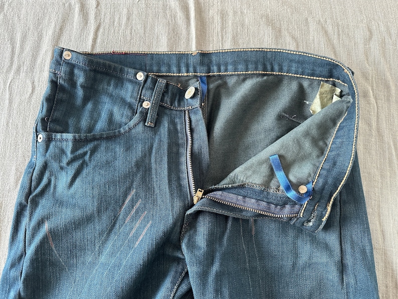 Levis RED Nail Scars Garment Dyed Black Vintage 3D Bootcut Denim From ...