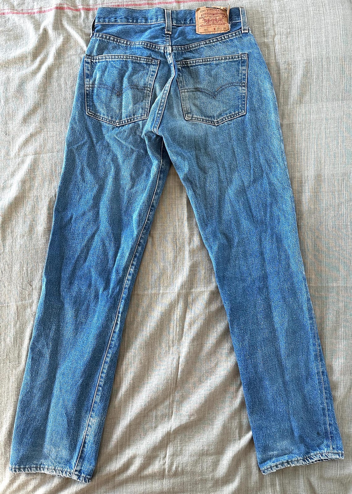 Vintage LEVIS 501 the First Remake Redline From ‘90s, W28-29 - Etsy
