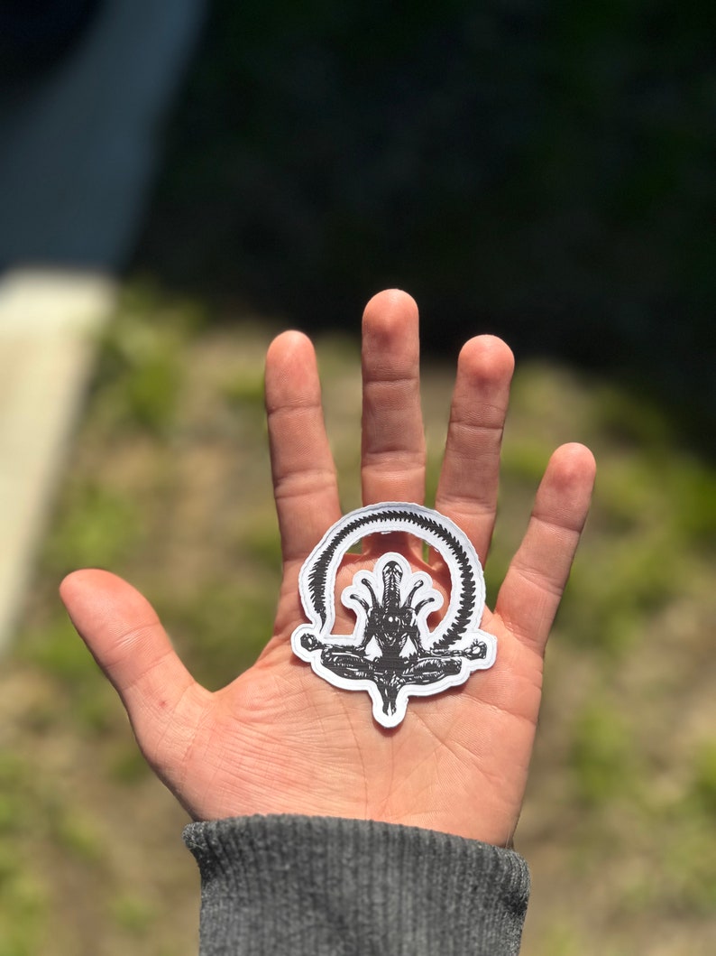 Xenomorph Meditation Aliens Sticker - Etsy