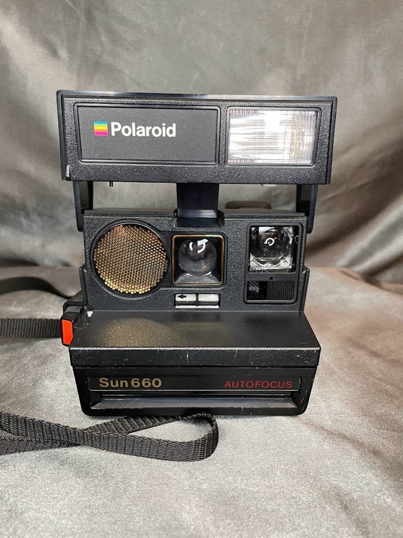 Vintage 80s Polaroid SUN 660 Autofocus Instant Camera Instant Analog ...