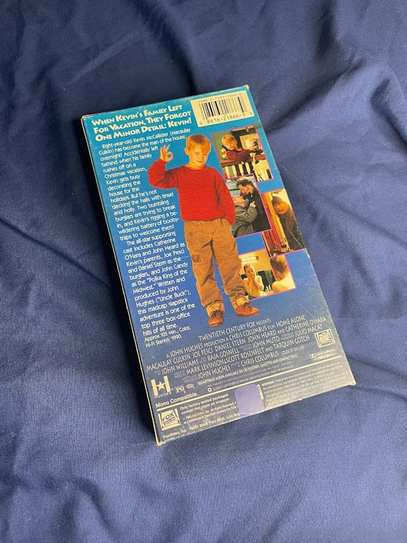 VHS Home Alone From John Hughes, 1990s Classic Family Christmas Movie ...