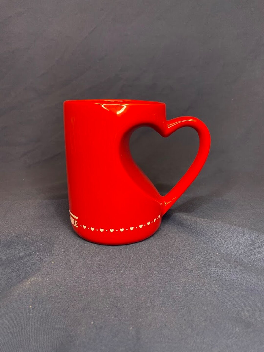 Krispy Kreme Donuts Red Heart Handle Coffee Mug Cup Valentines Day - Etsy