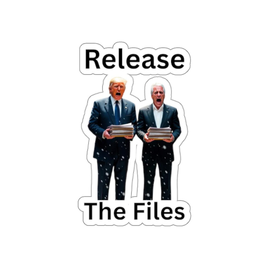 Release the Files Die-cut Sticker: Anti Trump Vinyl Decal - Etsy