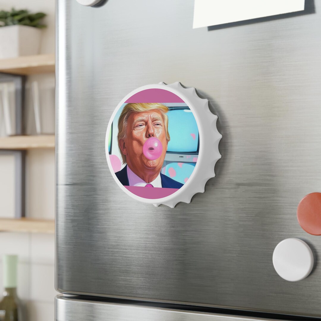 Donald Trump Bubble Gum Pop Art Bottle Opener Magnet - Etsy