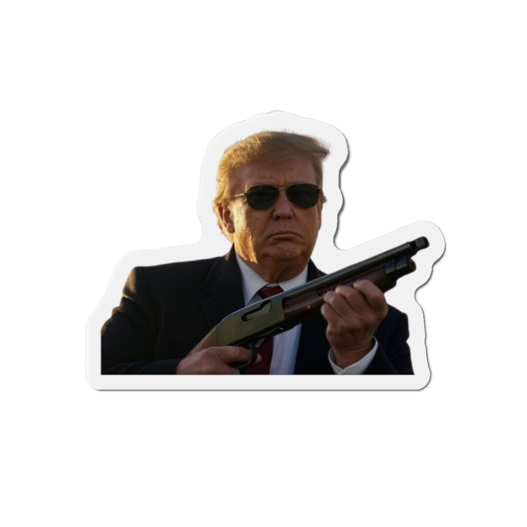 Die-cut Magnet, the Ultimate Donald Trump Magnet, Badass Trump Magnet ...