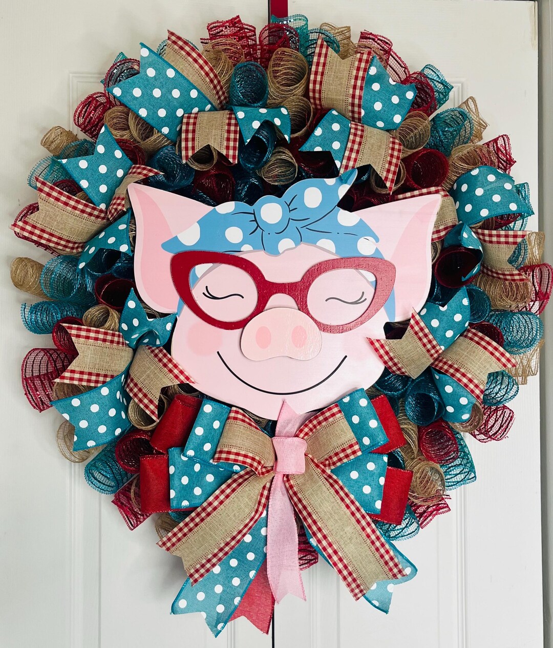 Welcome Pig Wreath - Etsy