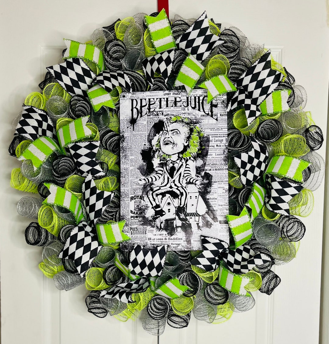Beetlejuice Welcome Wreath - Etsy