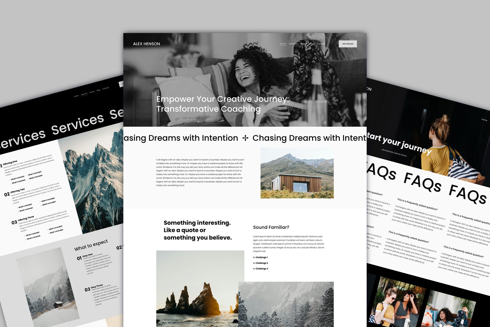 Coaching Squarespace Website Template: Minimalist Design for Coaches ...