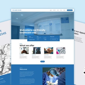 Doctor Squarespace Website Template: Professional Design for Healthcare ...