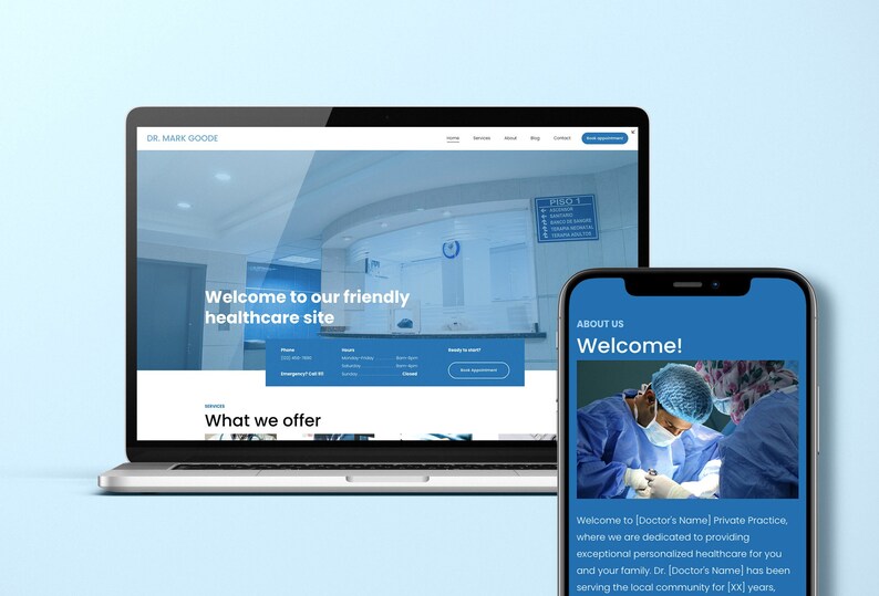 Doctor Squarespace Website Template: Professional Design for Healthcare ...