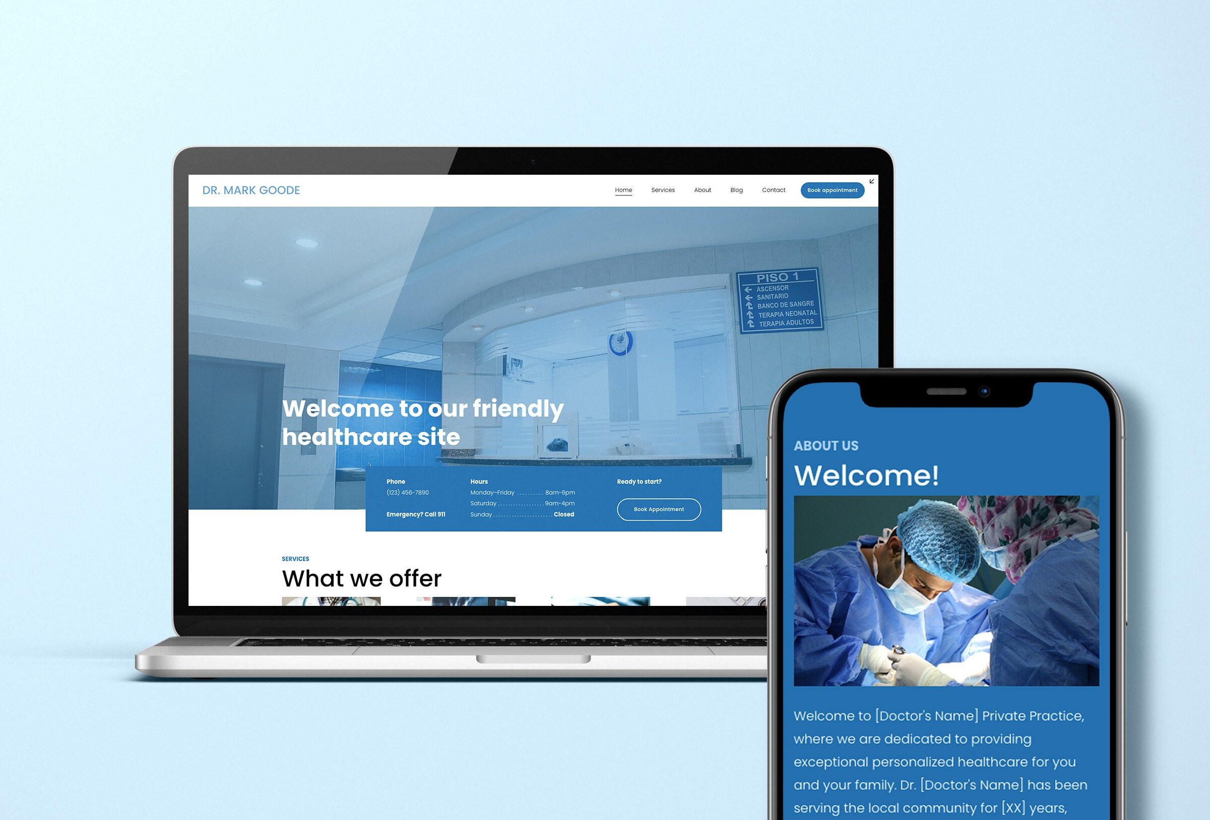 Doctor Squarespace Website Template: Professional Design for Healthcare ...