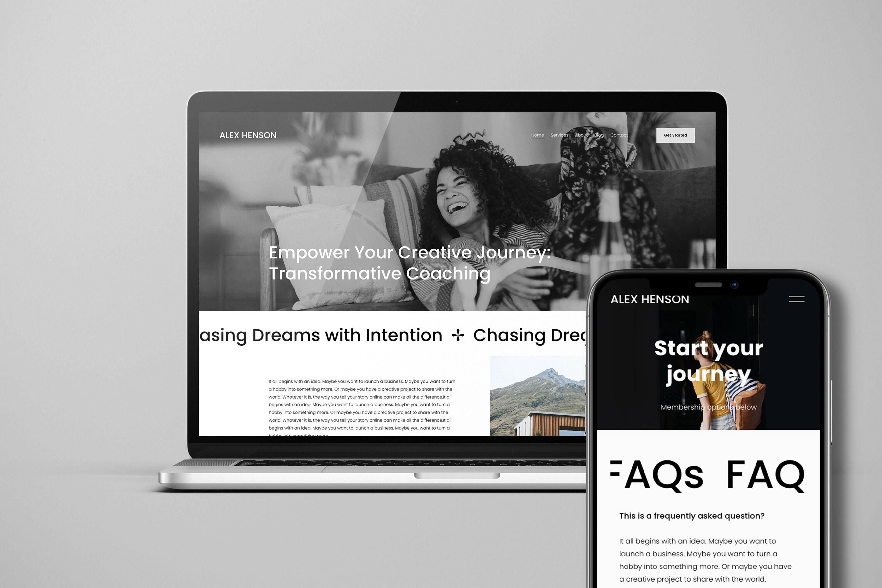 Coaching Squarespace Website Template: Minimalist Design for Coaches ...