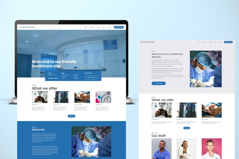 Doctor Squarespace Website Template: Professional Design for Healthcare ...
