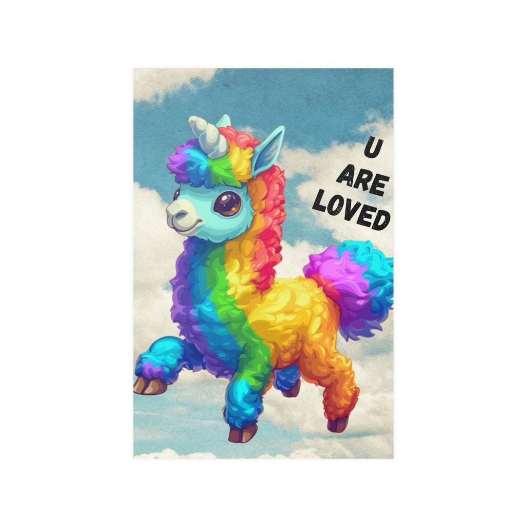 U Are Loved Rainbow Poster - Etsy