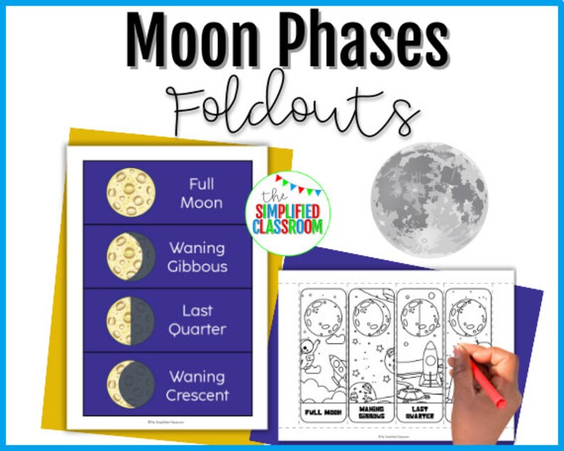 Moon Phases Foldouts - Etsy