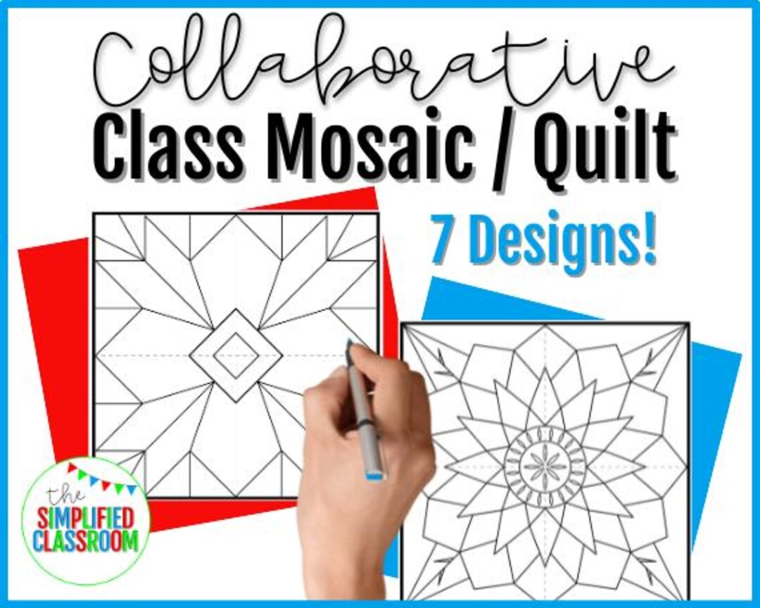 Collaborative Mosaic Class Quilt Art Project End of Year Activity - Etsy