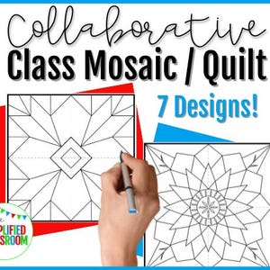 Collaborative Mosaic Class Quilt Art Project End of Year Activity - Etsy