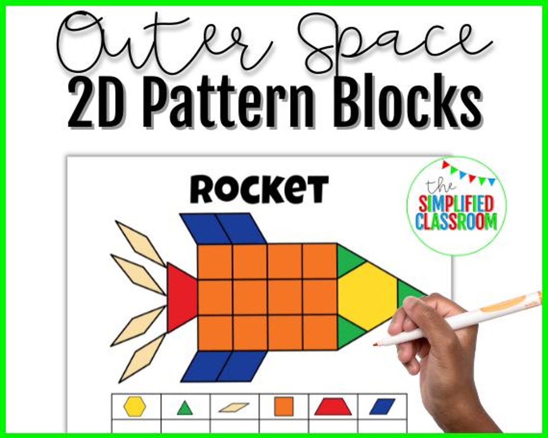 Outer Space Pattern Blocks Math Activity - Etsy Australia