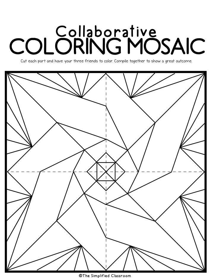 Collaborative Mosaic Class Quilt Art Project End of Year Activity - Etsy