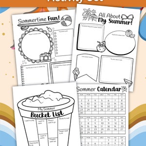 All About Summer Activity Set - Etsy