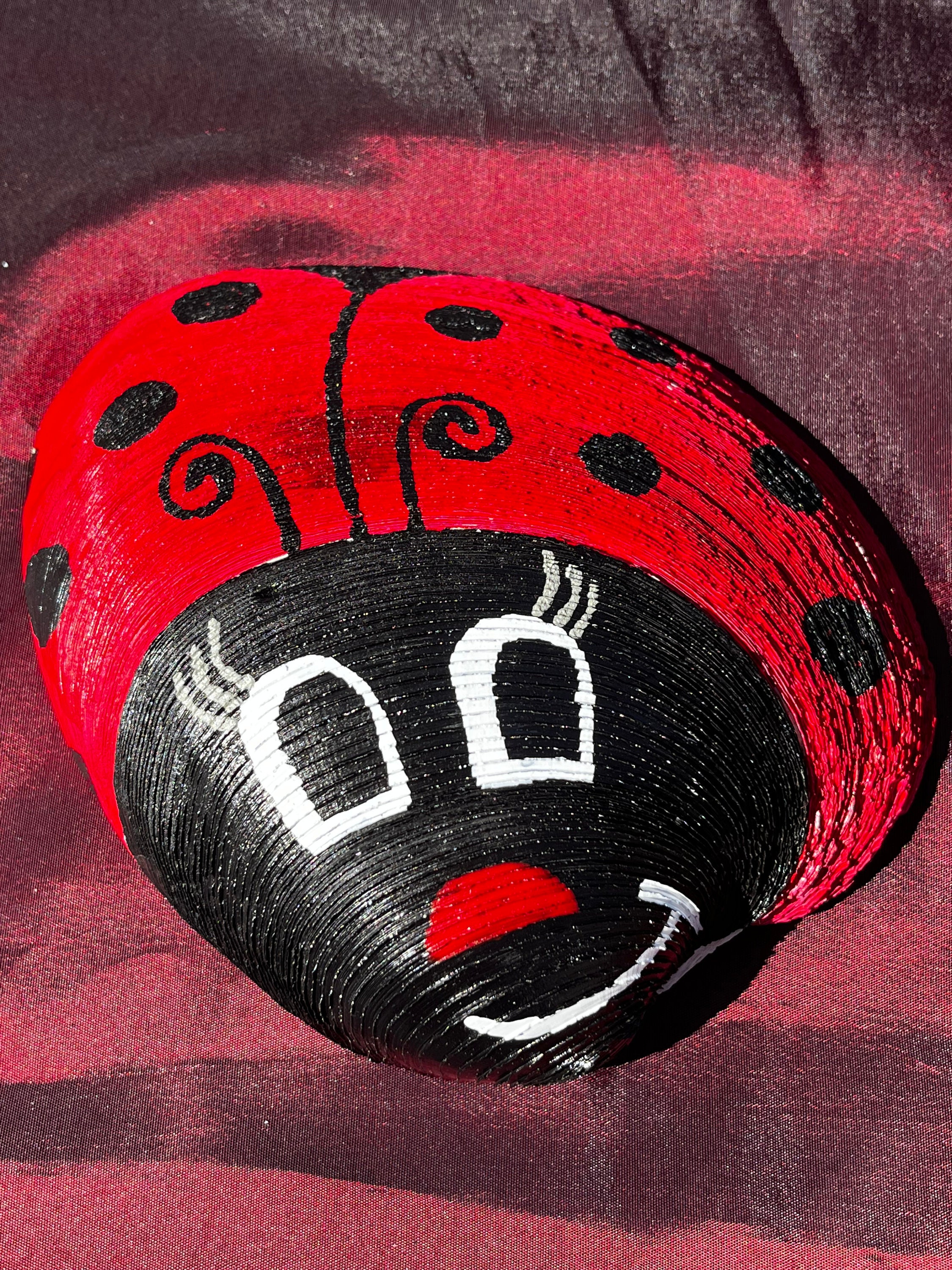 Hand Painted Lady Bug on a Giant Clam Shell 5inches - Etsy