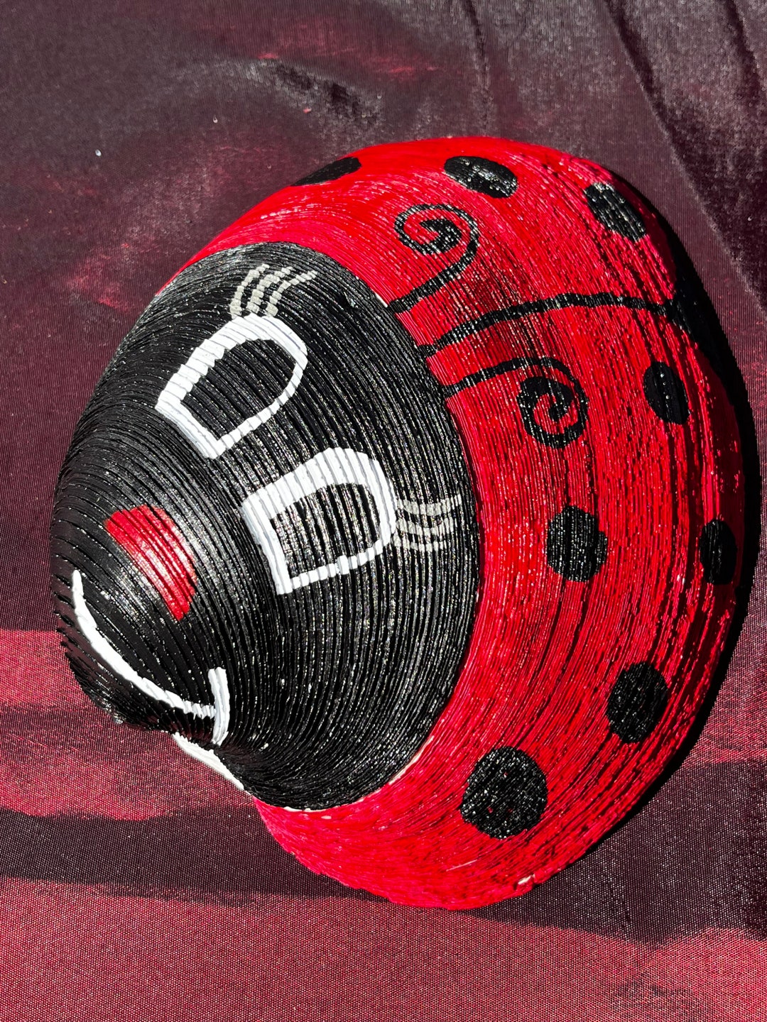 Hand Painted Lady Bug on a Giant Clam Shell 5inches - Etsy