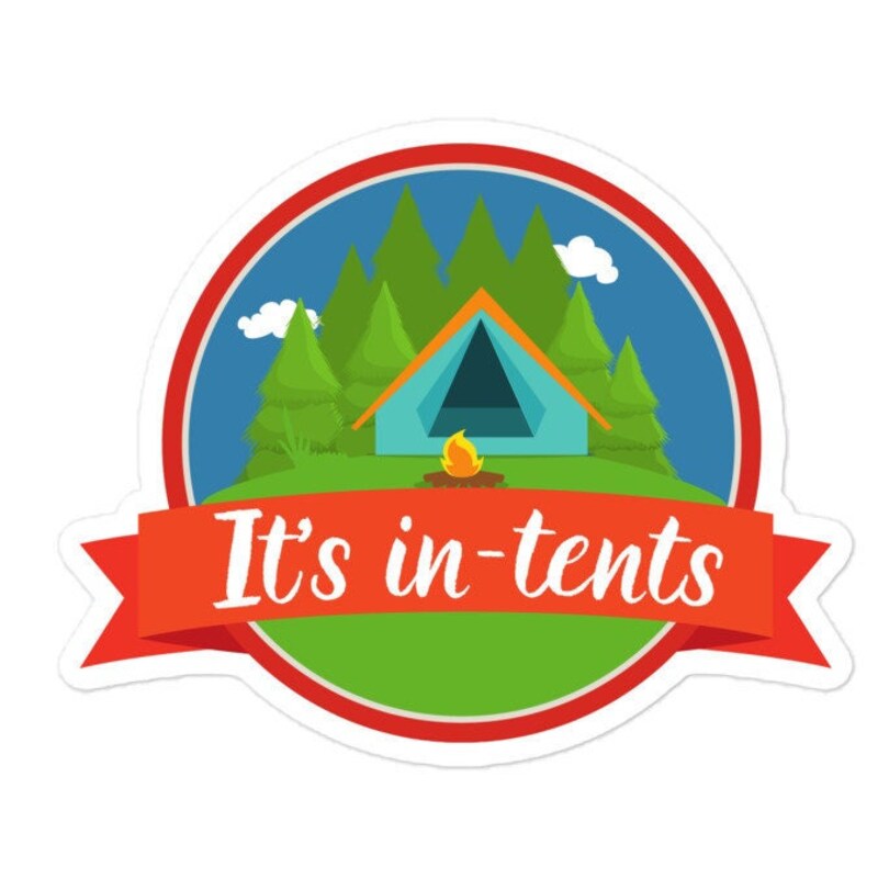 Tent Sticker - Etsy