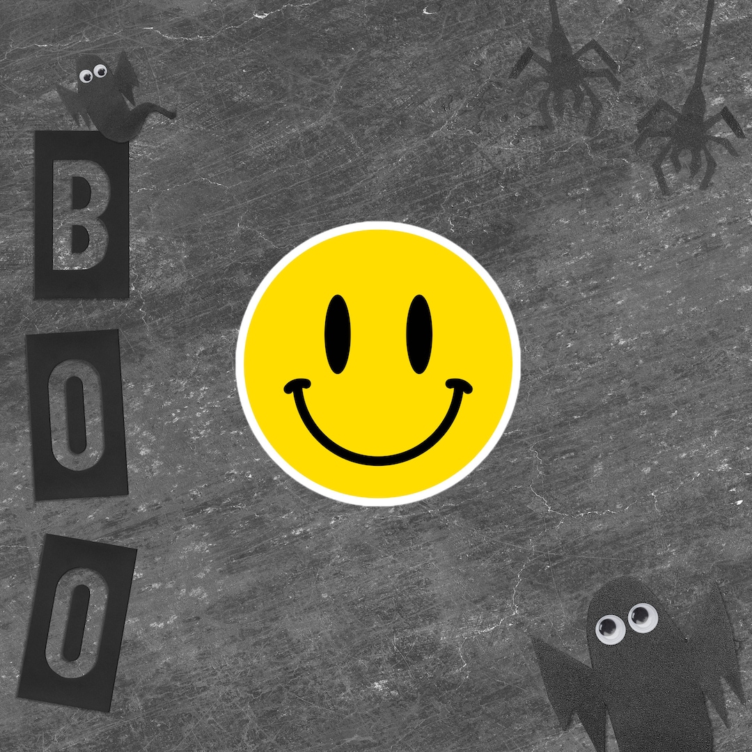 Smiley Face Retro Groovy 70's Hippie Vinyl Stickers - Etsy