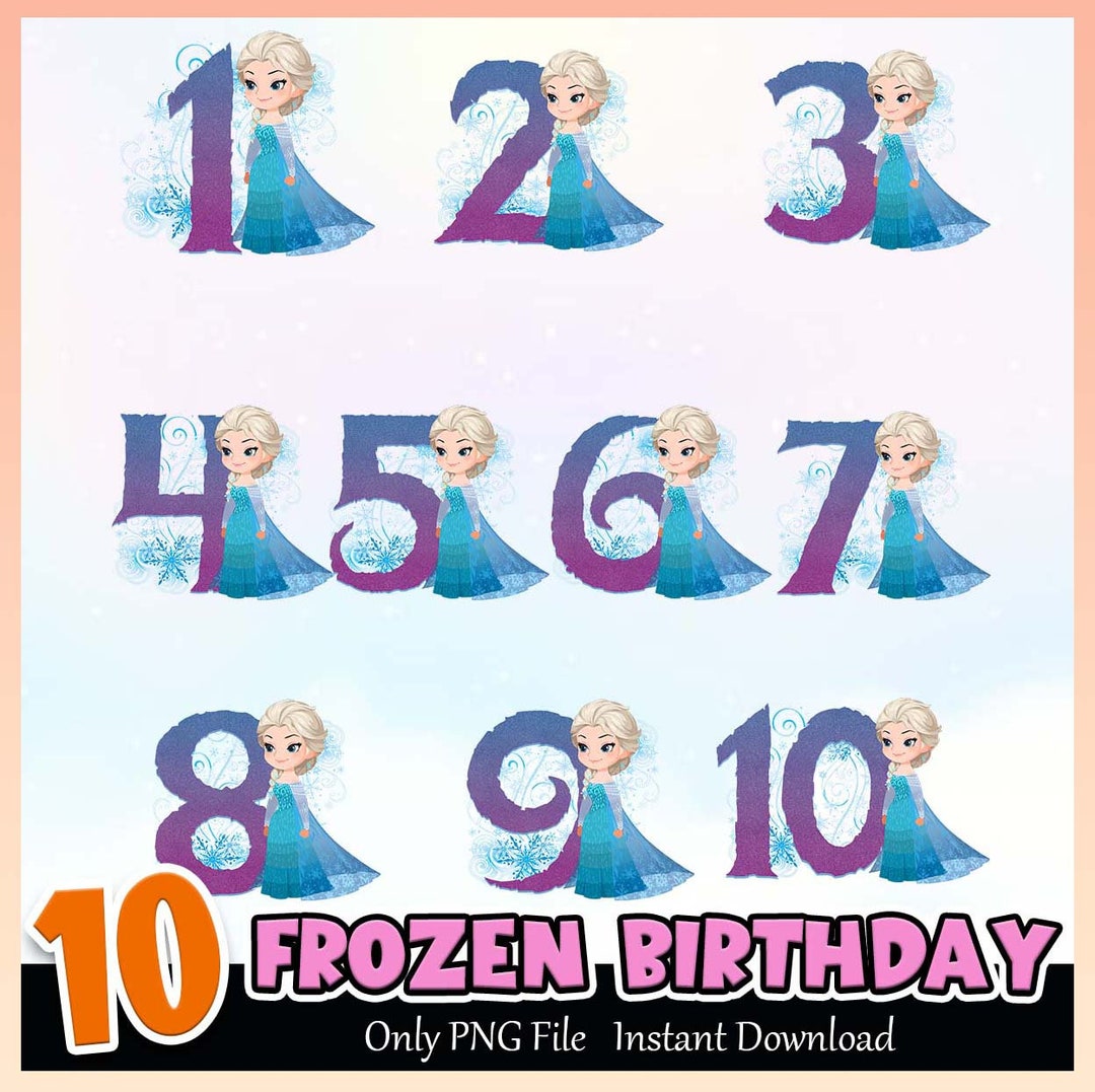 Frozen Png Cliparts Bundle, Frozen Png Cartoon Cliparts for Sublimation ...
